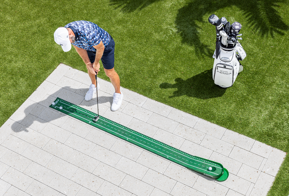 Perfect Practice 8ft Putting Mat - Auto Return Golf Mat